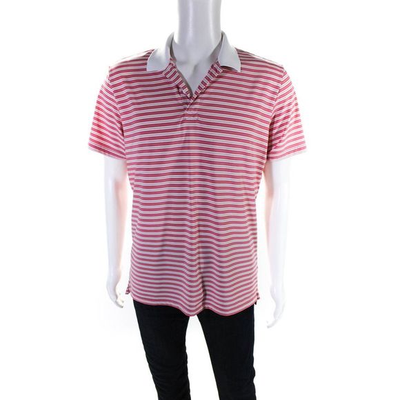 Bonobos | Shirts | Bonobos Mens Striped Slim Fit Polo Shirt Pink Size M ...